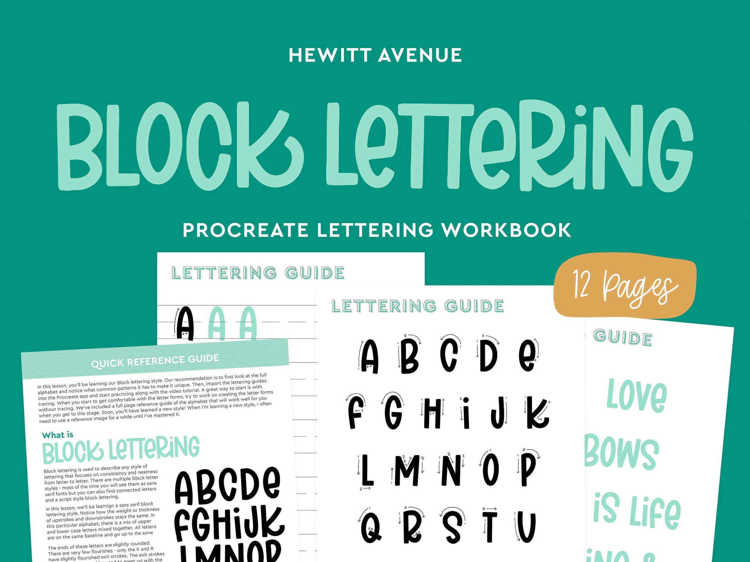 Block Lettering Guide – Hewitt Avenue
