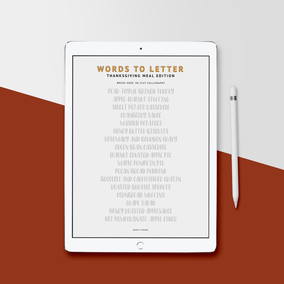 THANKSGIVING MEAL Lettering Practice Sheets - Words to Letter Series ...