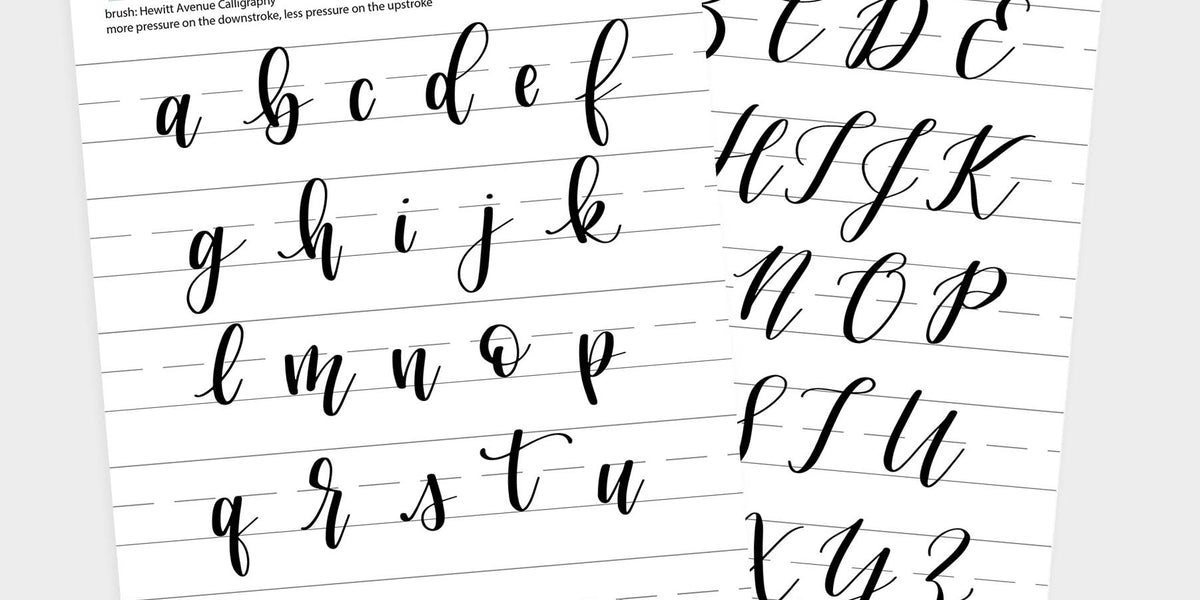 BUNDLE Uppercase and Lowercase Lettering Guides – Hewitt Avenue